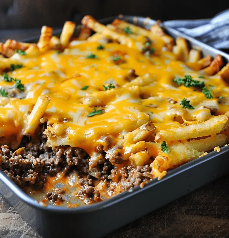 Cheeseburger French Fry Casserole Recipe - Easy & Delicious