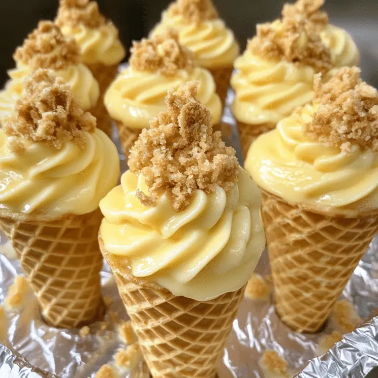 Banana Pudding Cheesecake Cones: A Fun Twist on a Classic Dessert 🍮🍦