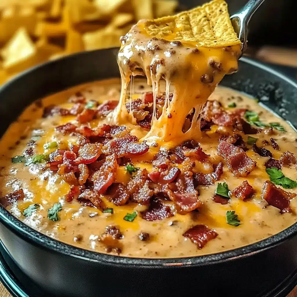 Sizzling Bacon Cheeseburger Queso Dip: A Flavor Explosion