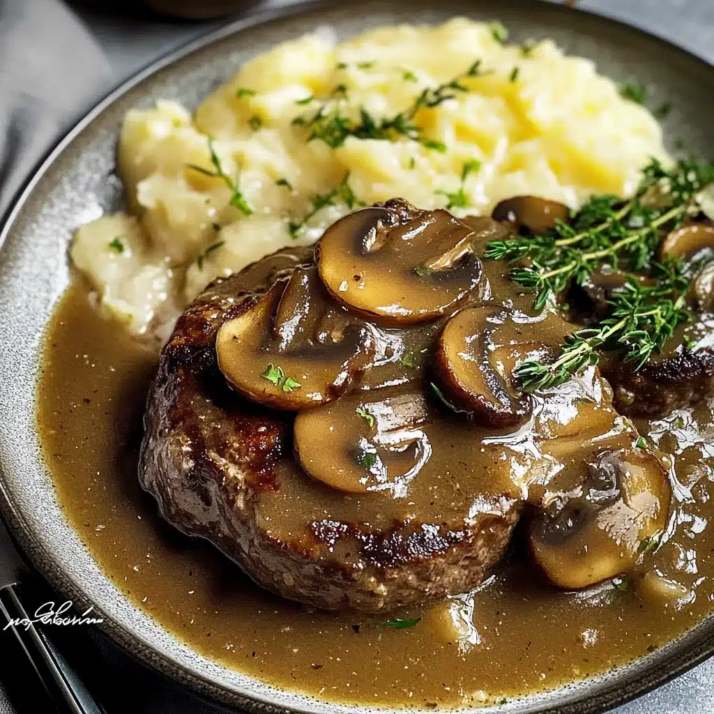 Bobby Flay Salisbury Steak Recipe (With Mushroom Gravy)
