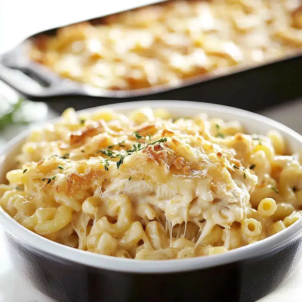 French Onion Chicken Macaroni and Cheese Recipe Delight