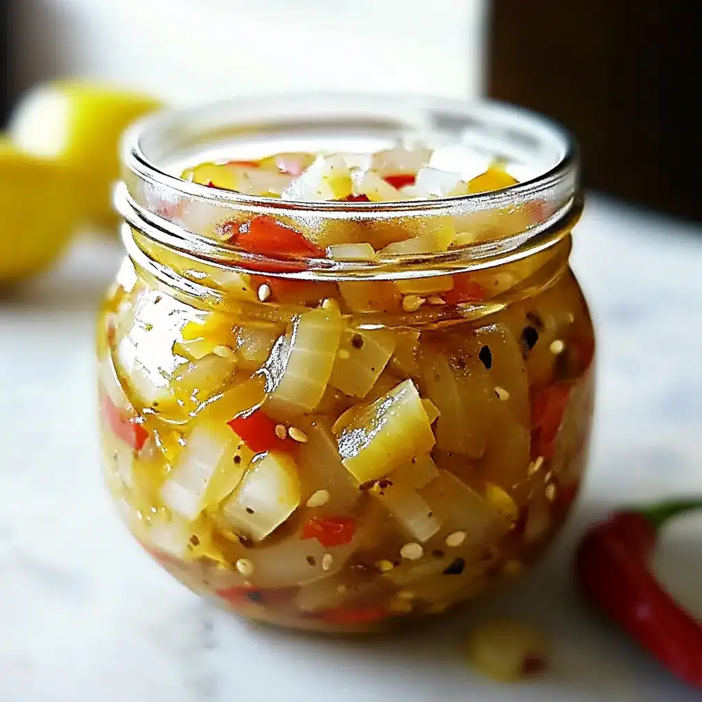 Tangy Pickled Pepper and Onion Relish Recipe Delight