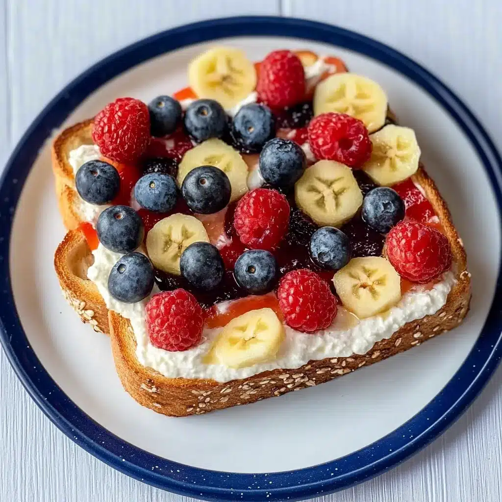 Flag Fruit Toast: A Colorful Breakfast Delight
