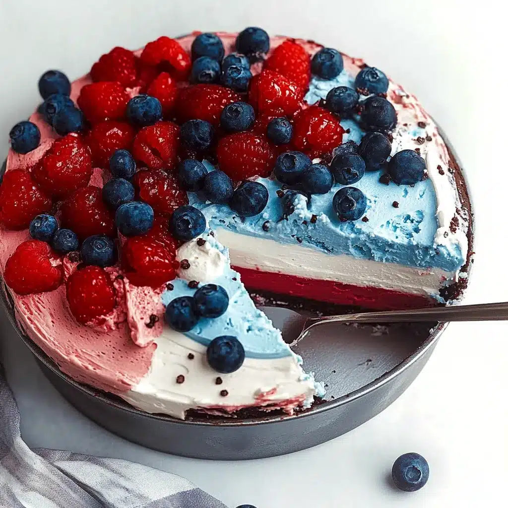 RED WHITE AND BLUE ICE CREAM CAKE: A Festive Delight