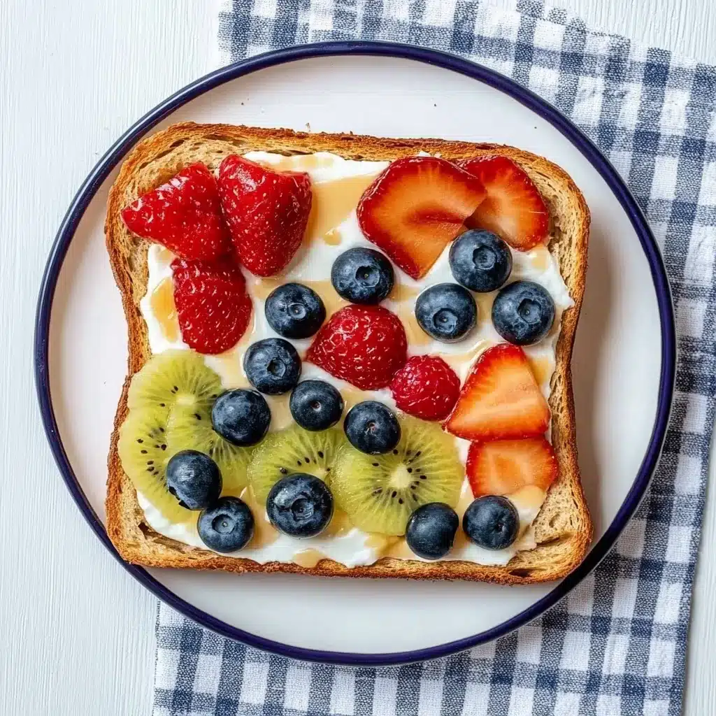 Flag Fruit Toast: A Colorful Breakfast Delight