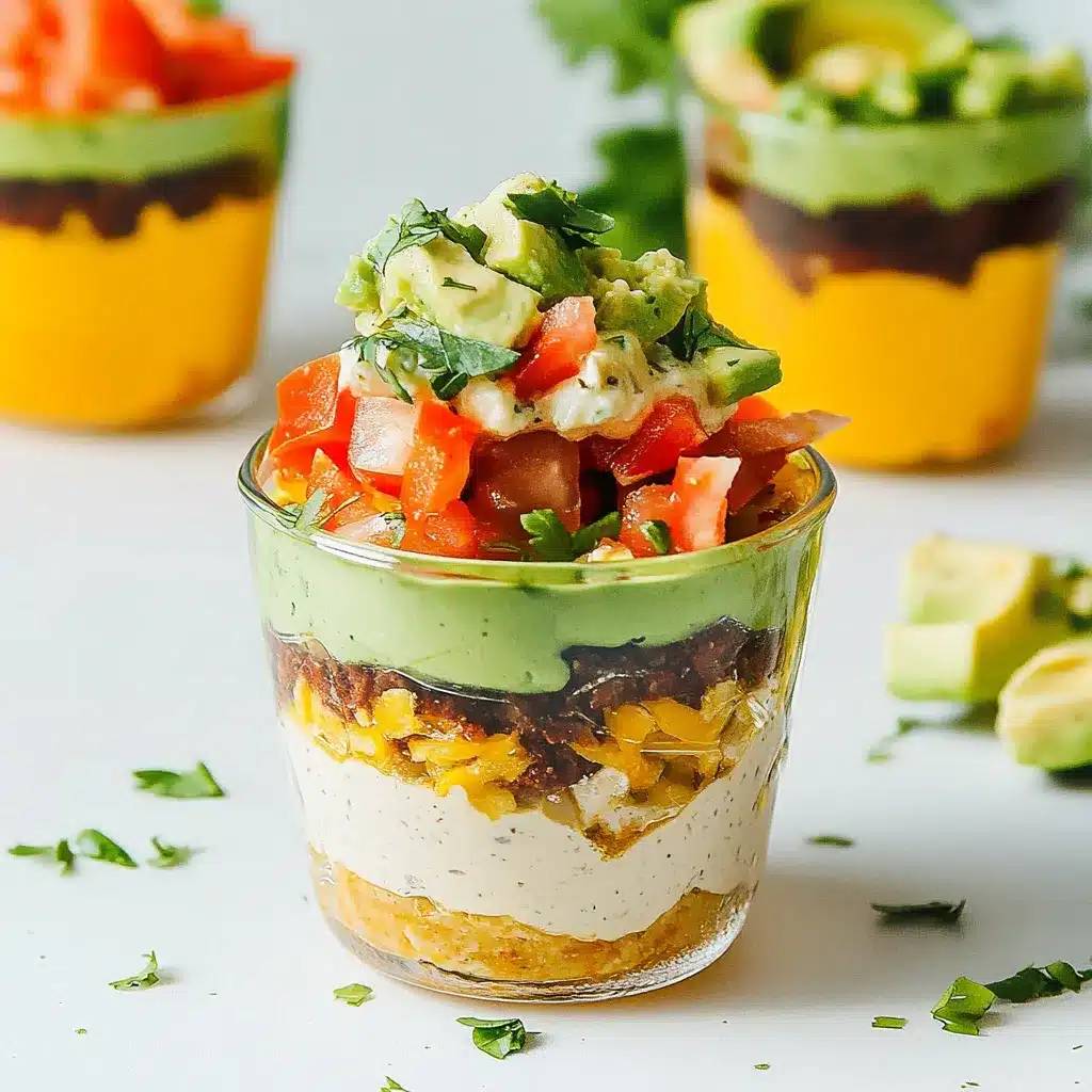 7 LAYER DIP CUPS: Easy and Delicious Party Treats