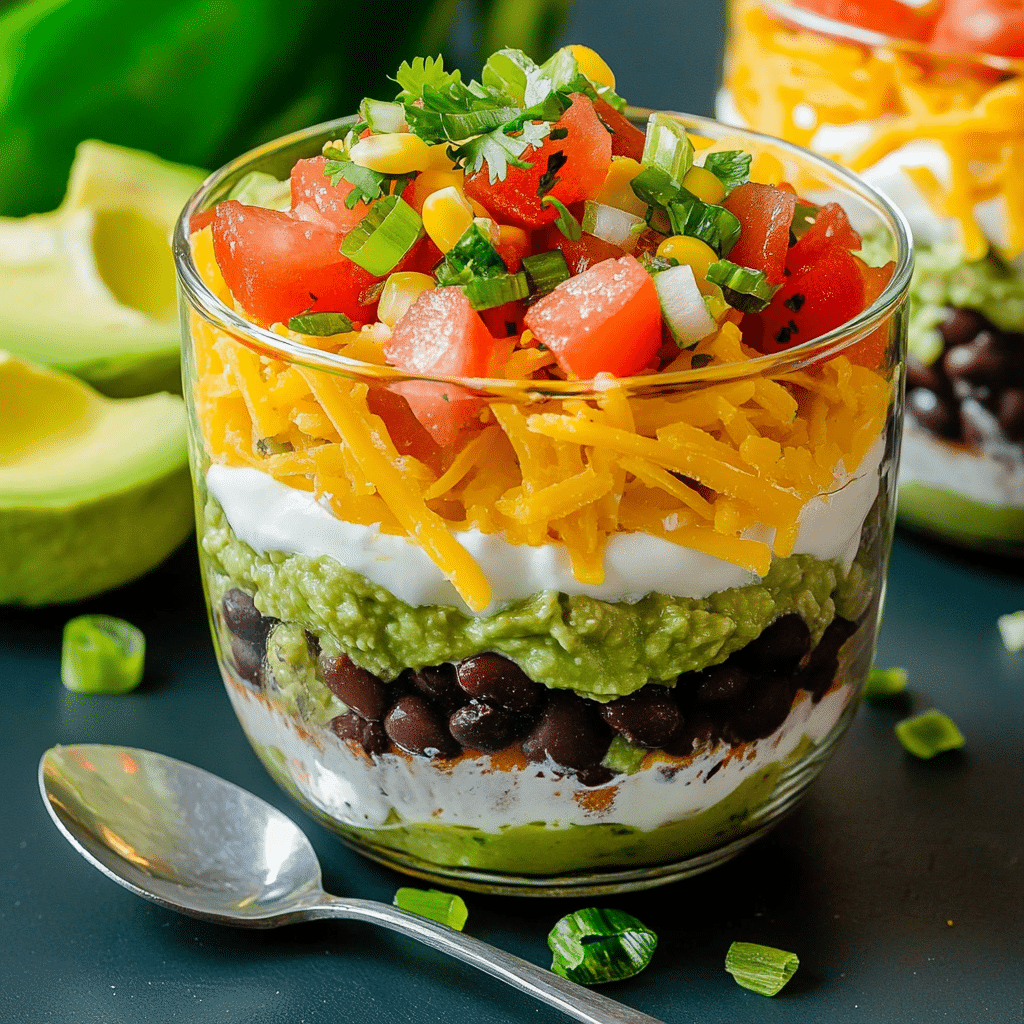 7 LAYER DIP CUPS: Easy and Delicious Party Treats
