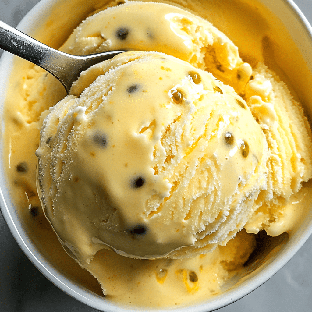 Passion Fruit Ice Cream: A Tropical Delight Recipe