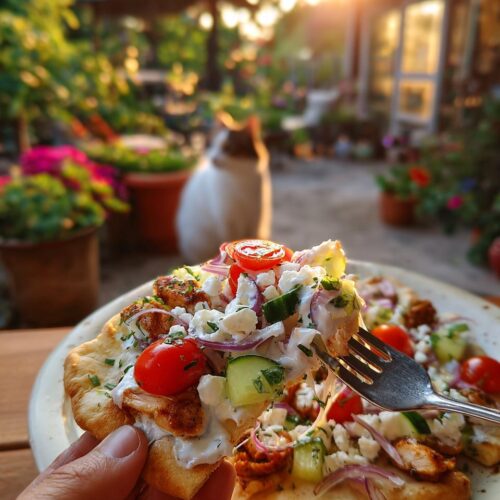 Mediterranean Chicken Flatbread: 35-Minute Weeknight Heaven