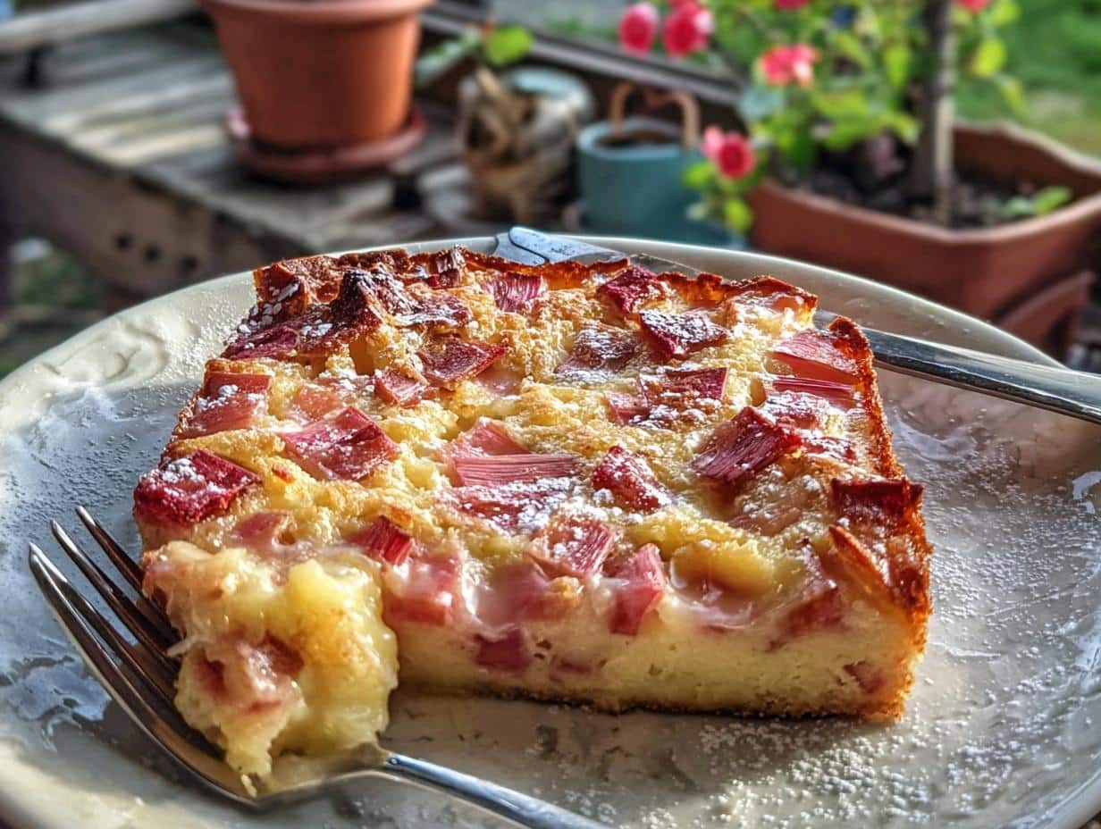 55-Minute Rhubarb Custard Kuchen That Melts Hearts Instantly