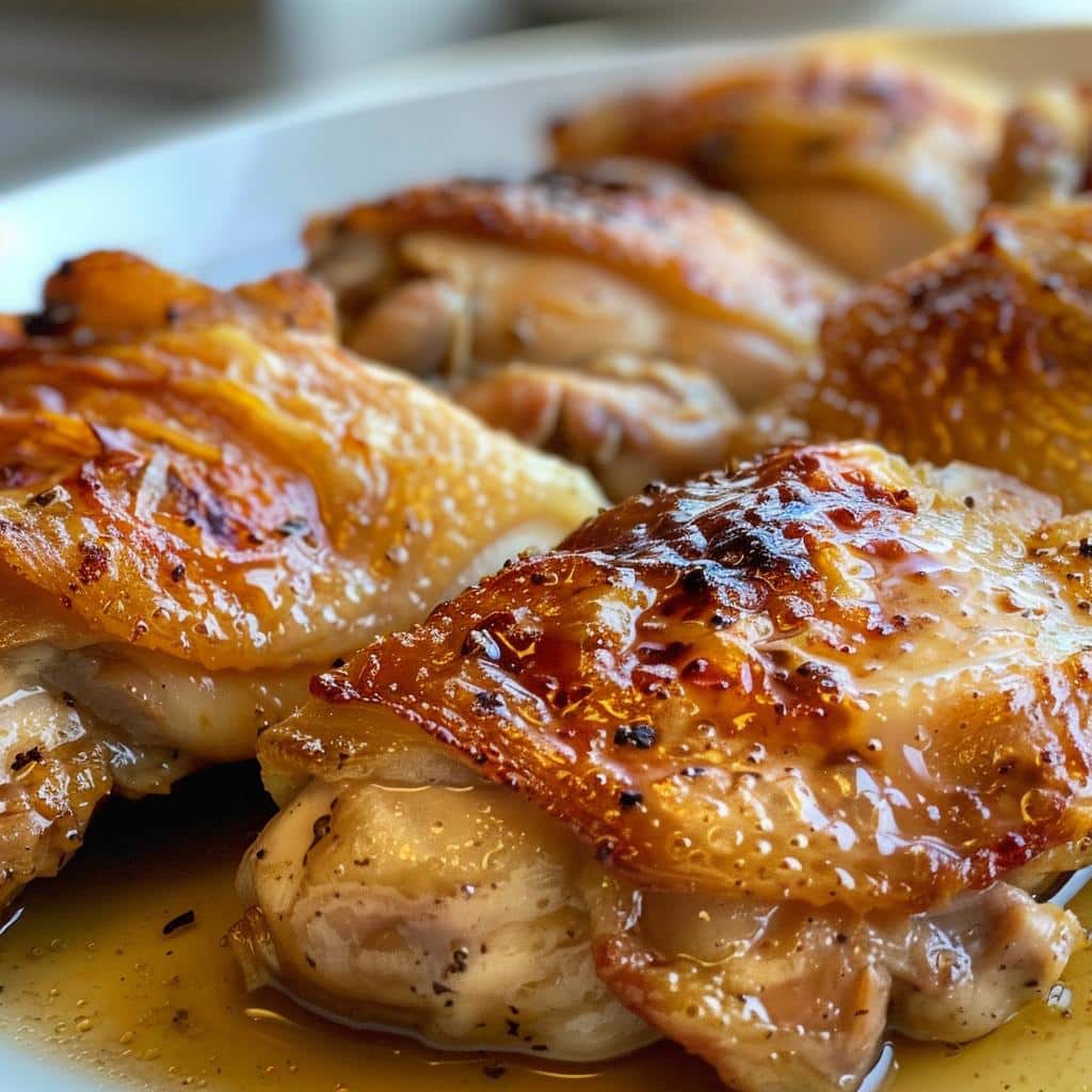 5-Ingredient Melt-In-Your-Mouth Roast Chicken Thighs Heaven