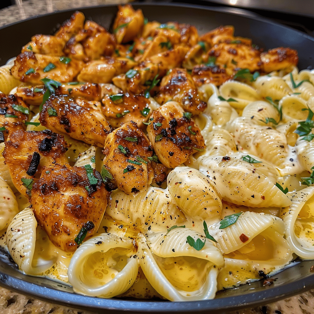 30-Minute Creamy Parmesan Chicken Shells Mozzarella Recipe