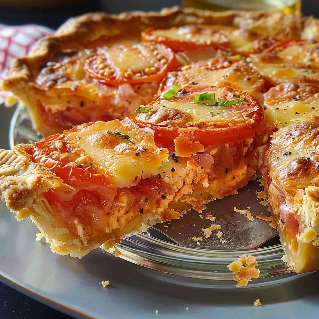 Juicy Tomato Pie Recipe with 4 Cheesy Layers You’ll Devour