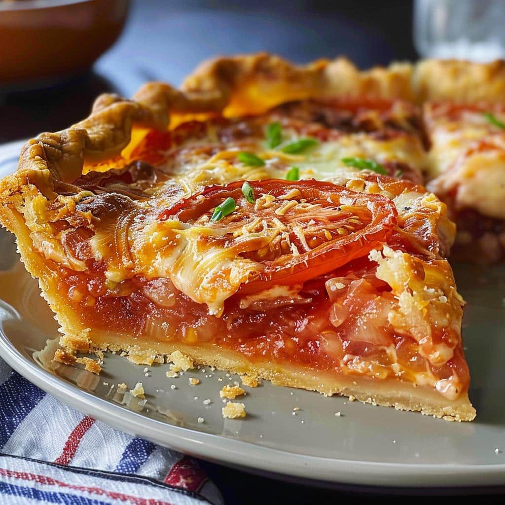 Juicy Tomato Pie Recipe with 4 Cheesy Layers You’ll Devour