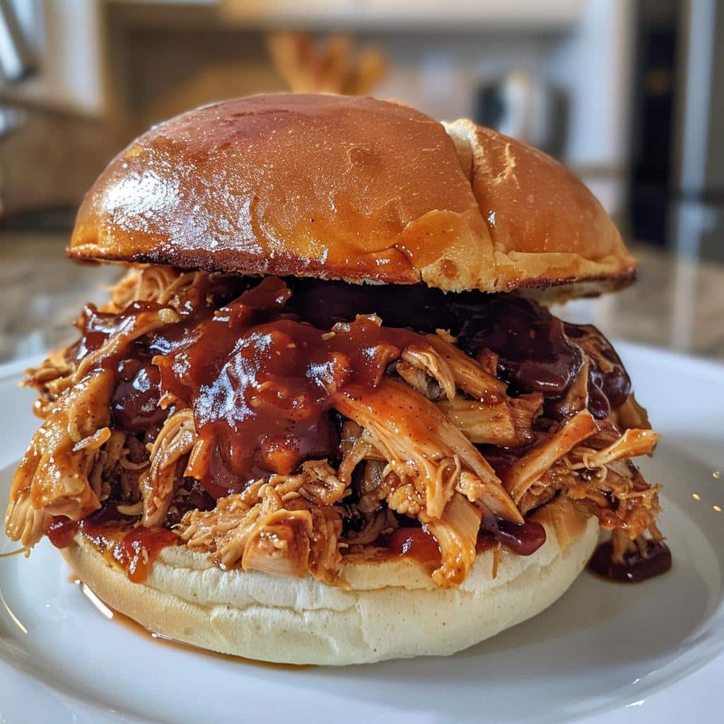 45-Minute BBQ Pulled Chicken Sandwiches: Juicy & Addictive!