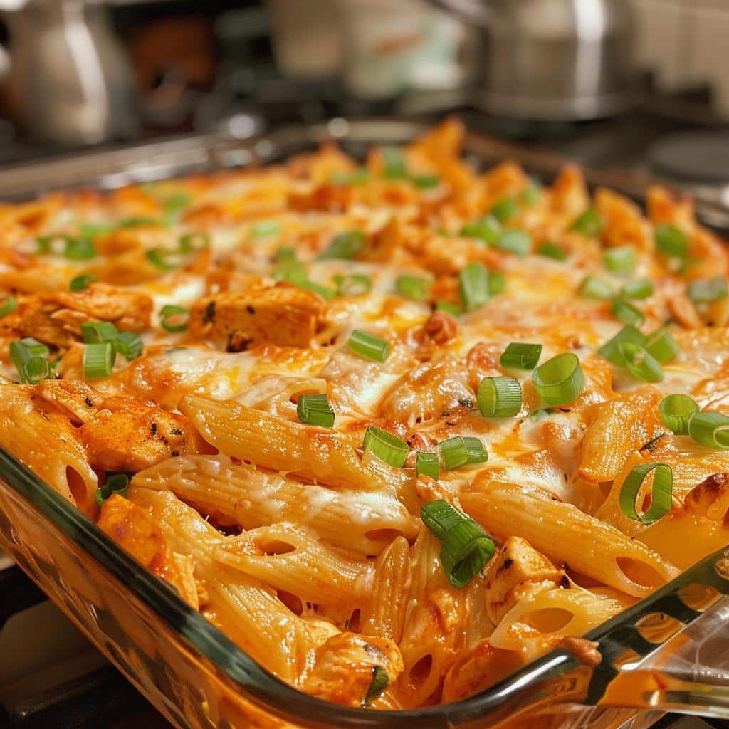 Amazing 35-Minute Buffalo Chicken Pasta Bake Perfection