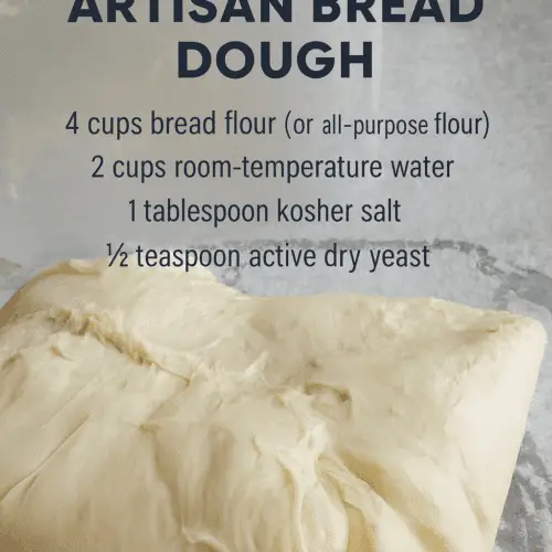 Artisan Bread Dough Recipe (4 Ingredients Only!)