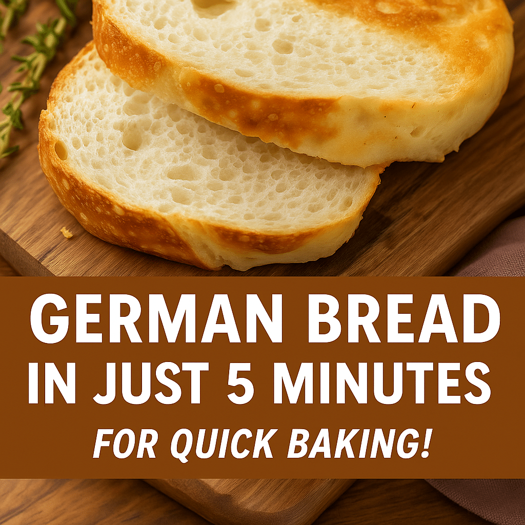 German Bread in Just 5 Minutes – Quick, Hearty No Yeast