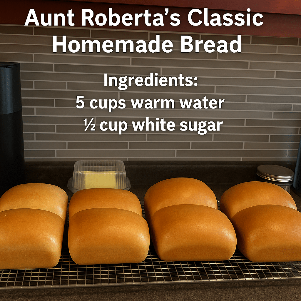 Aunt Roberta’s Classic Homemade Bread Recipe – Soft, Golden, and Timeless