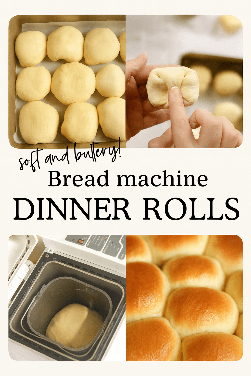 Bread Machine Dinner Rolls Recipe – Soft, Buttery, and Foolproof