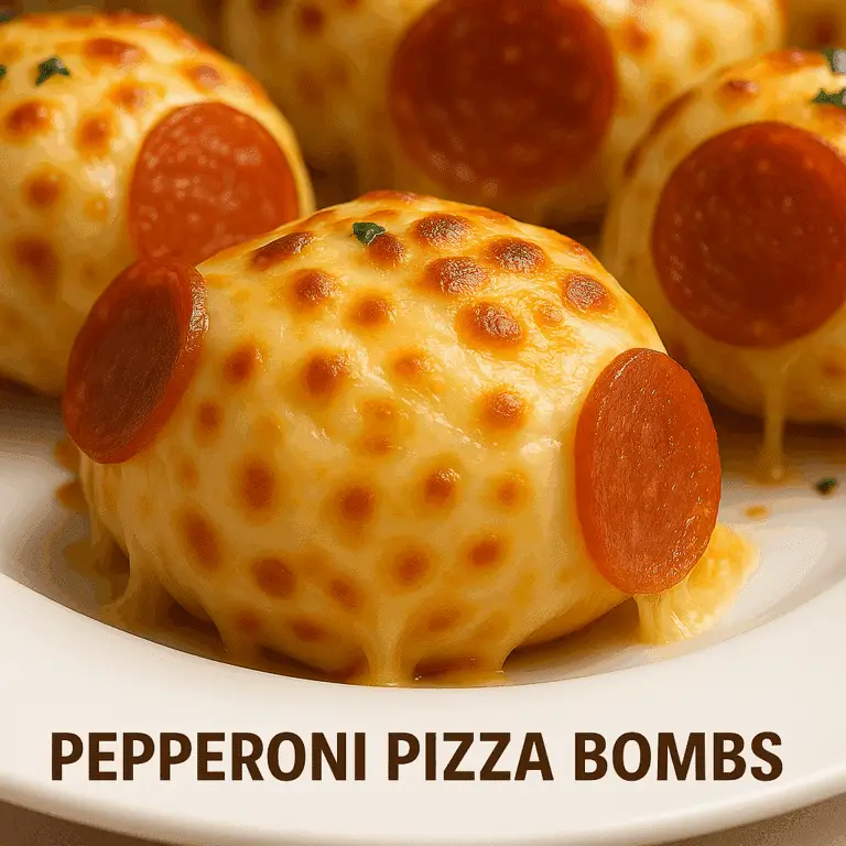 Pepperoni Pizza Bombs Recipe – Cheesy, Golden, and Crowd-Pleasing