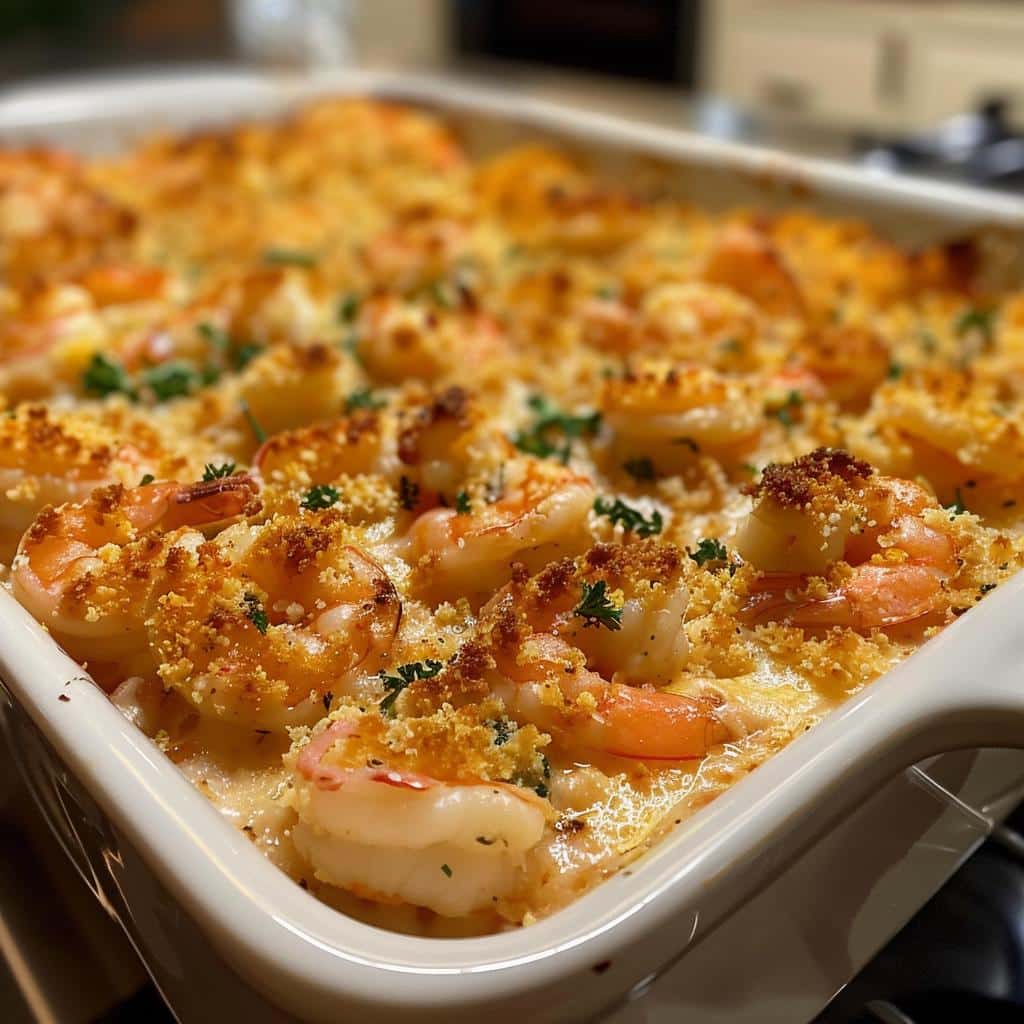 Irresistible 30-Minute Cheesy Shrimp Bake Recipe