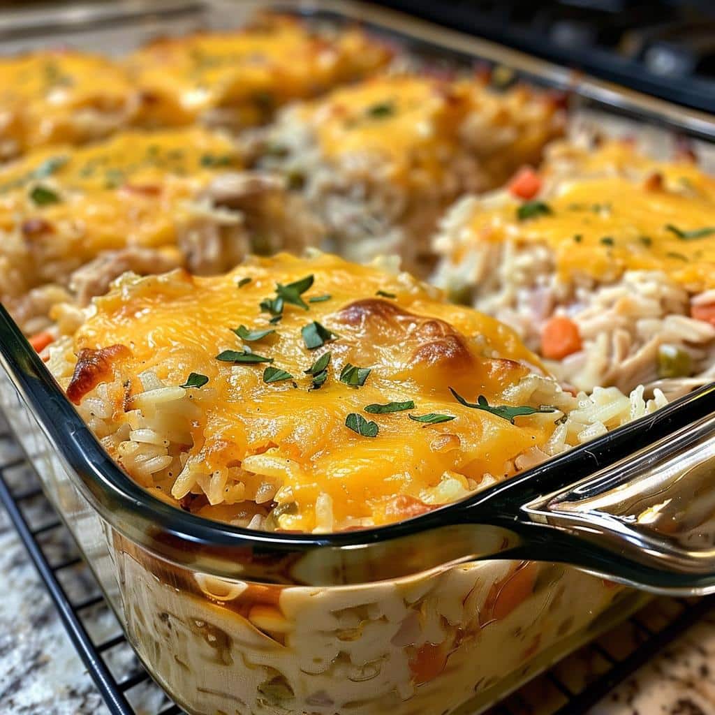"Scrumptious Chicken Rice Casserole Perfect in 50 Minutes"