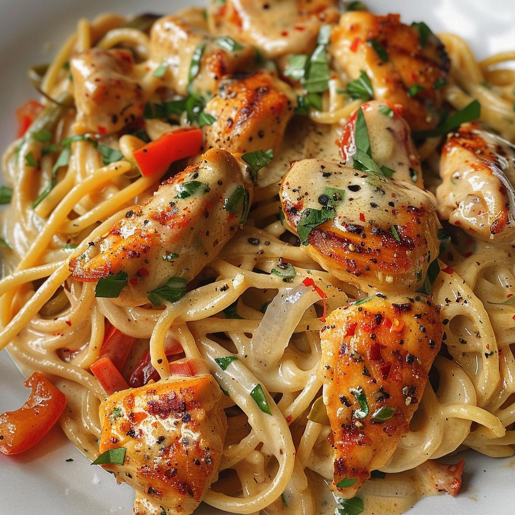 30-Minute Creamy Cajun Chicken Spaghetti You’ll Crave