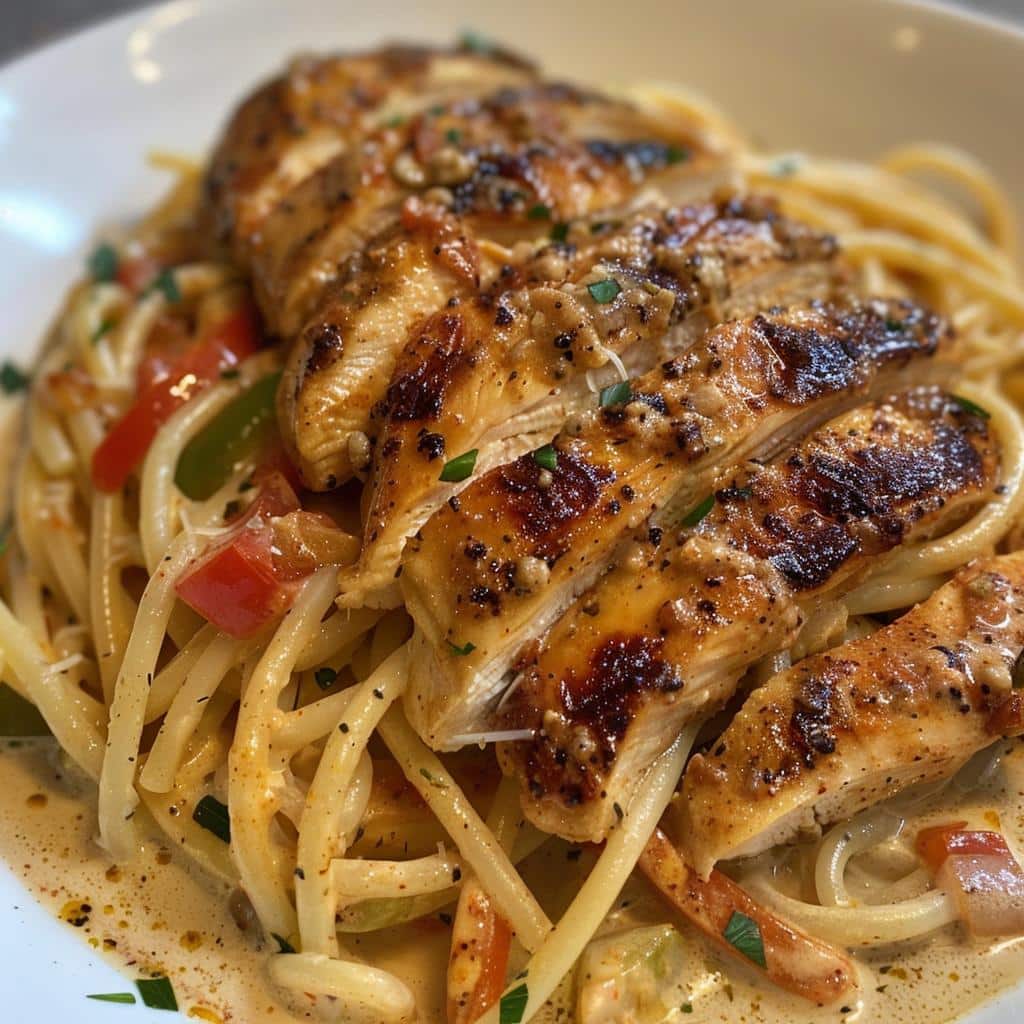 30-Minute Creamy Cajun Chicken Spaghetti You’ll Crave