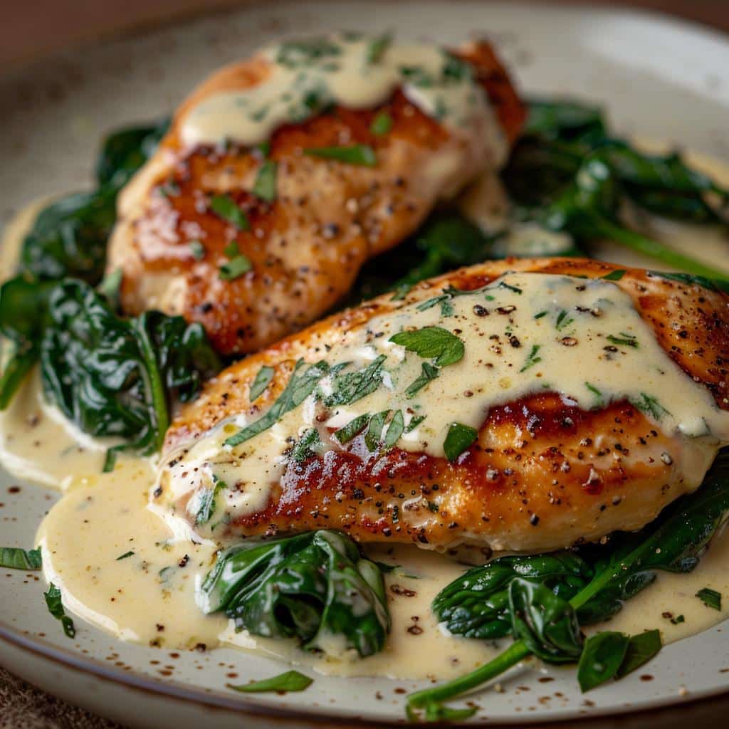 30-Minute Creamy Chicken Florentine That Melts in Your Mouth