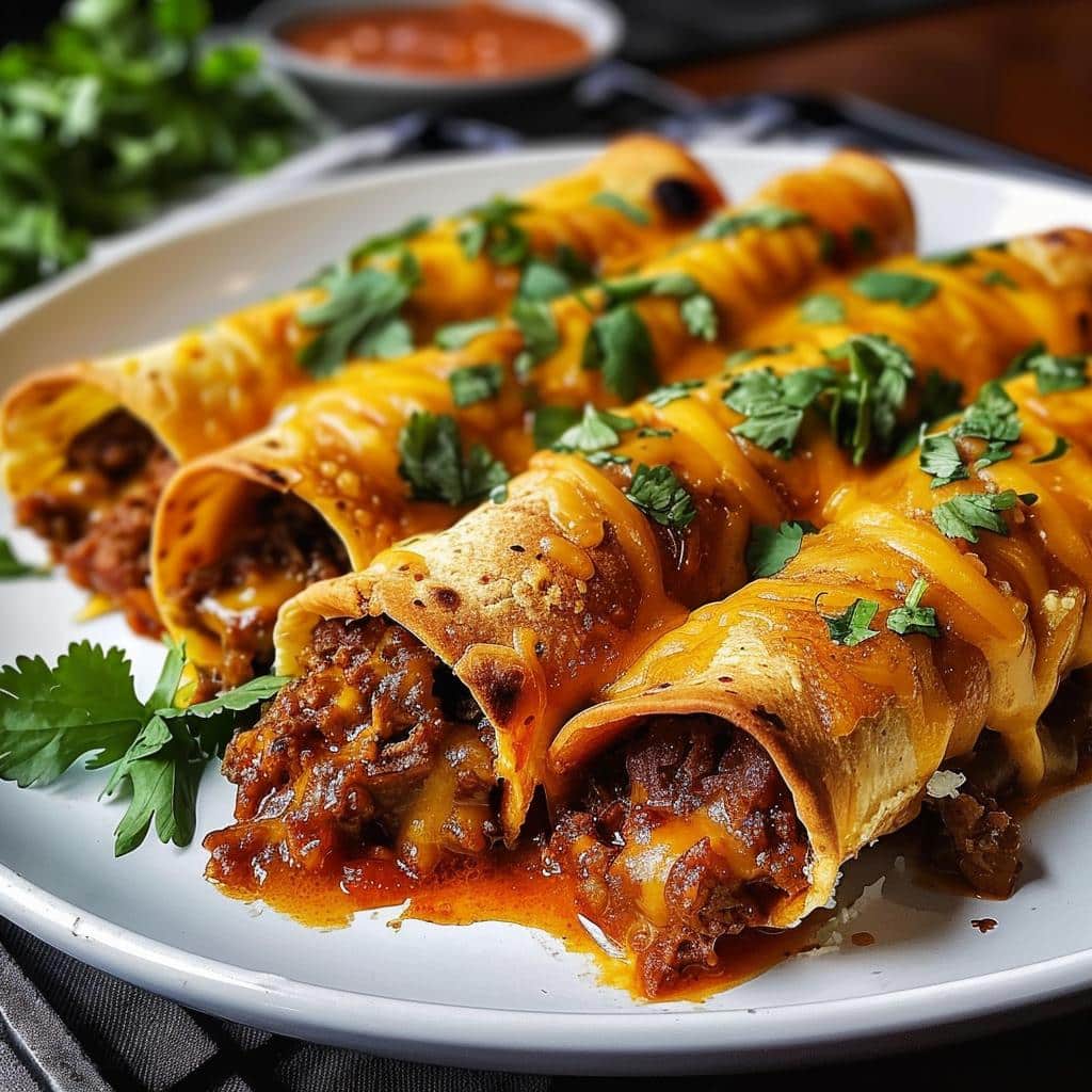 Irresistible Crispy Beef Taquitos with Melted Cheese in 25 Minutes