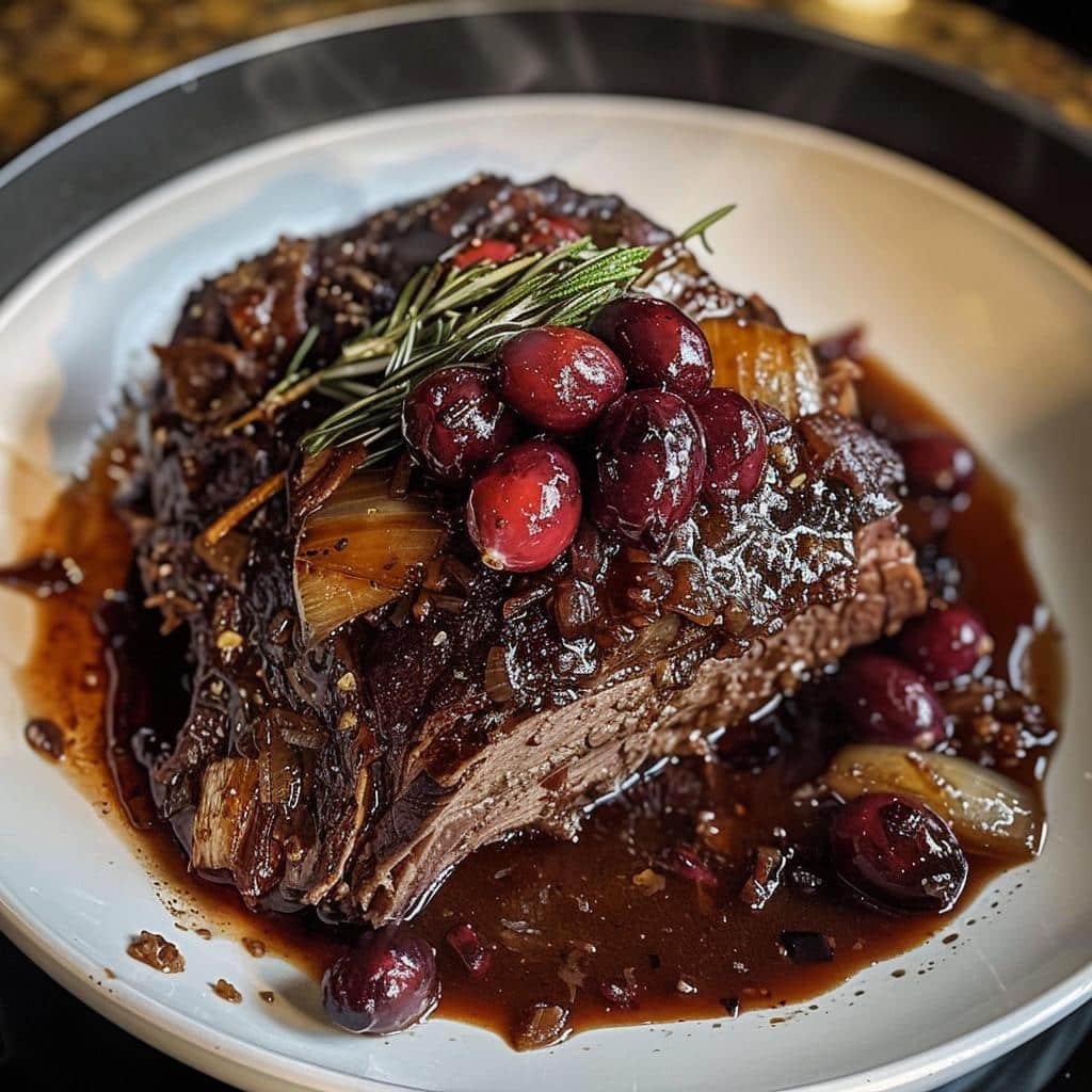3-Hour Melt-in-Your-Mouth Cranberry Pot Roast Recipe