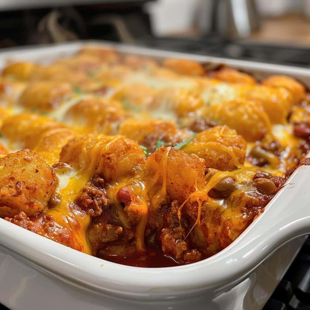 20-Minute Tater Tot Chili Casserole Your Family Will Devour