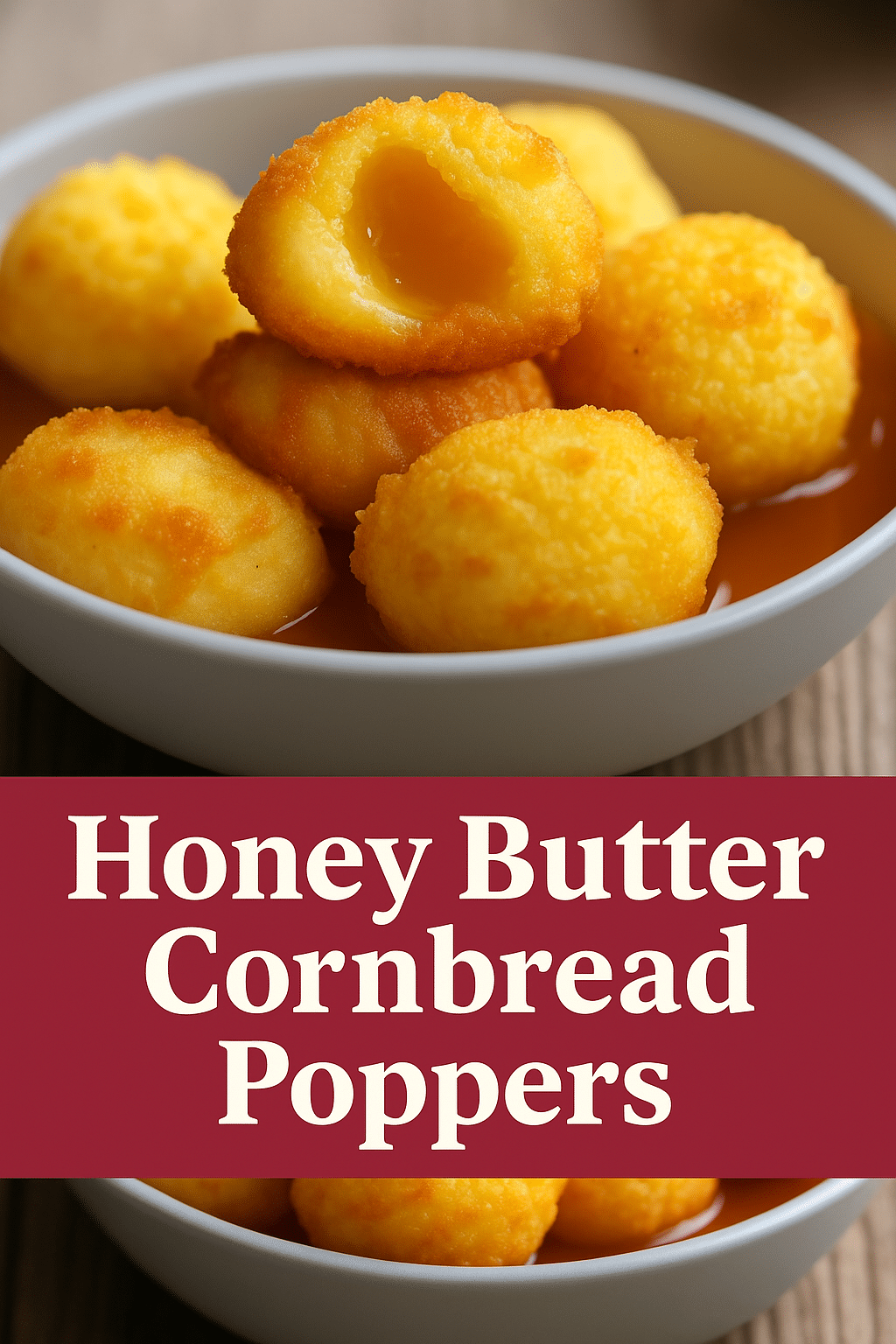 Honey Butter Cornbread Poppers (Sweet, Fluffy & Bite-Sized)