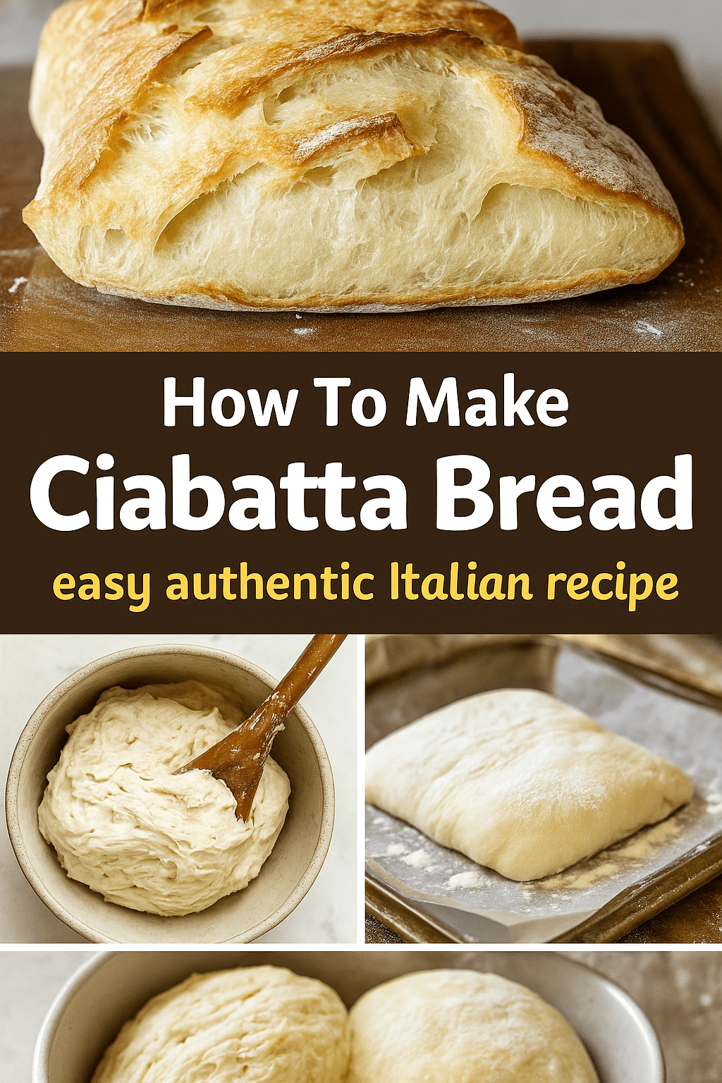 Homemade Ciabatta Bread (Airy, Crusty Bakery-Style)