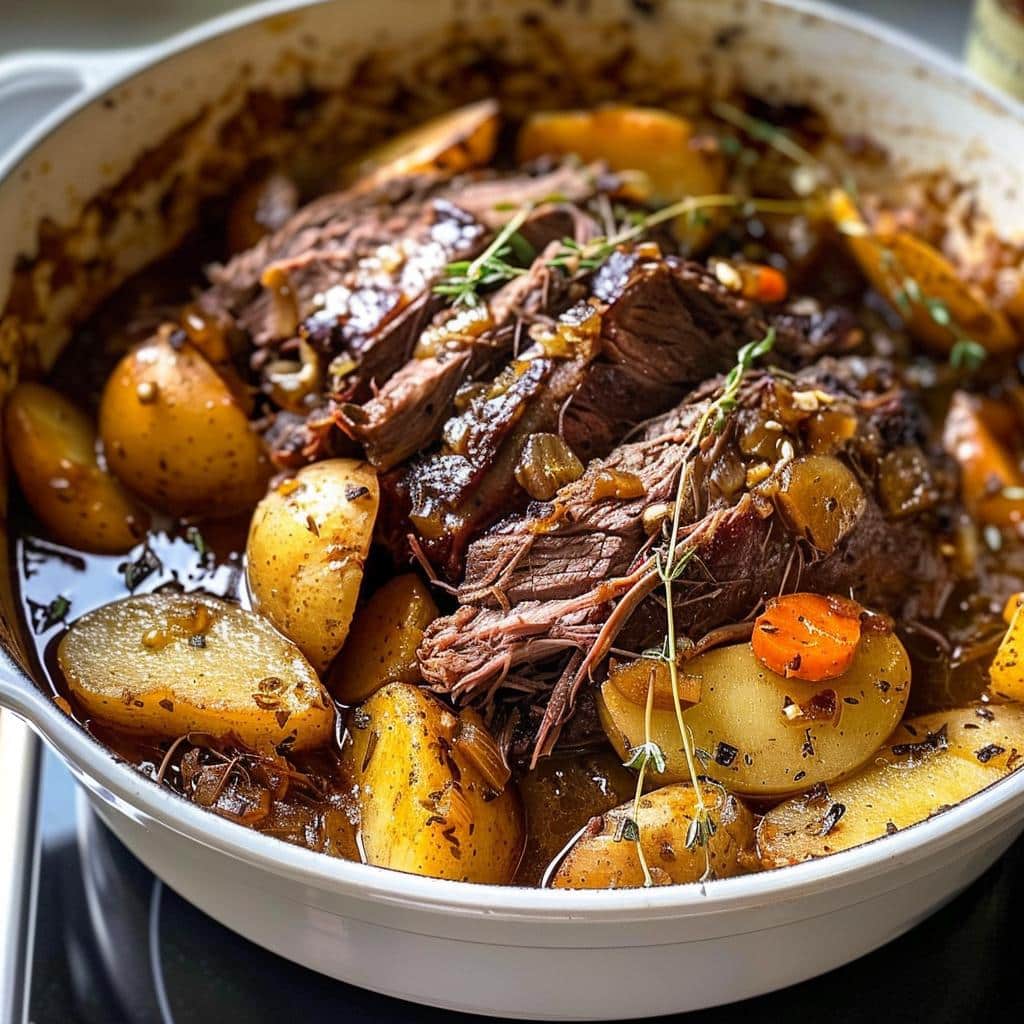 Juicy Apple Cider Pot Roast with Potatoes – 4 Must-Make Tips!