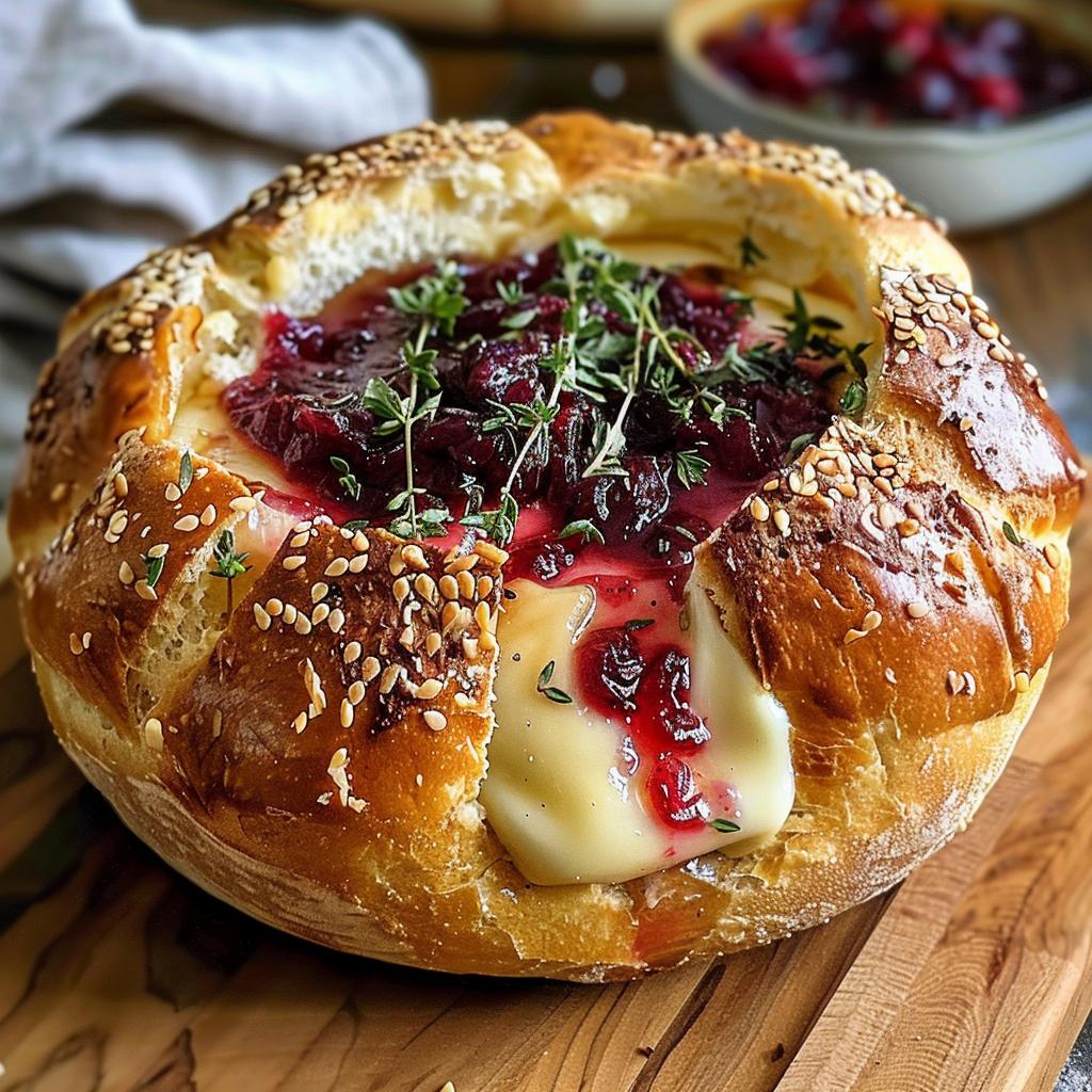 5-Ingredient Baked Brie Bread Bowl That Steals Every Party