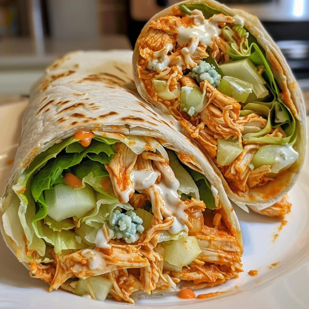 10-Minute Buffalo Chicken Wraps: Spicy, Easy & Irresistible