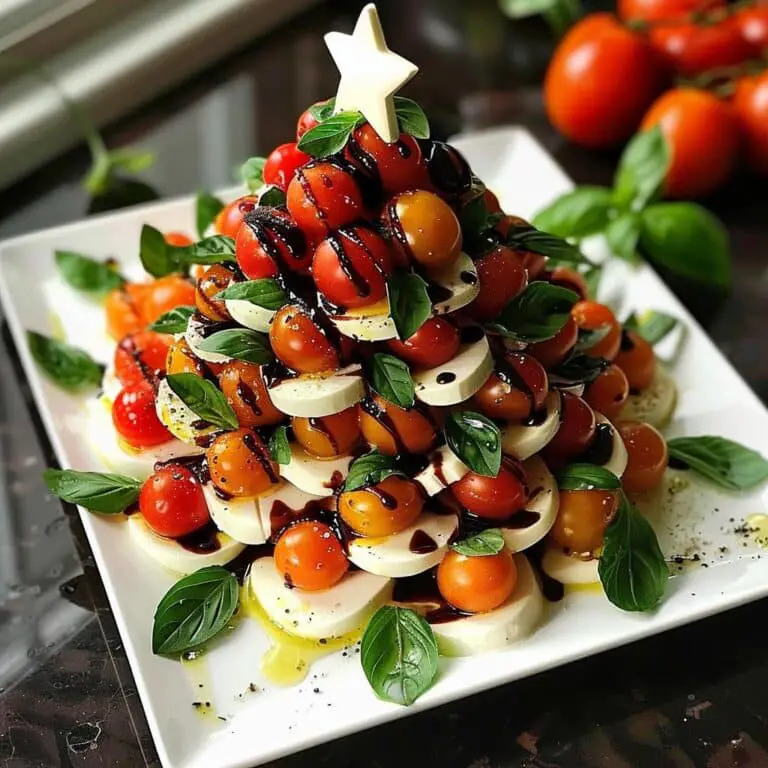 Magical Caprese Christmas Tree Delights in Just 15 Minutes