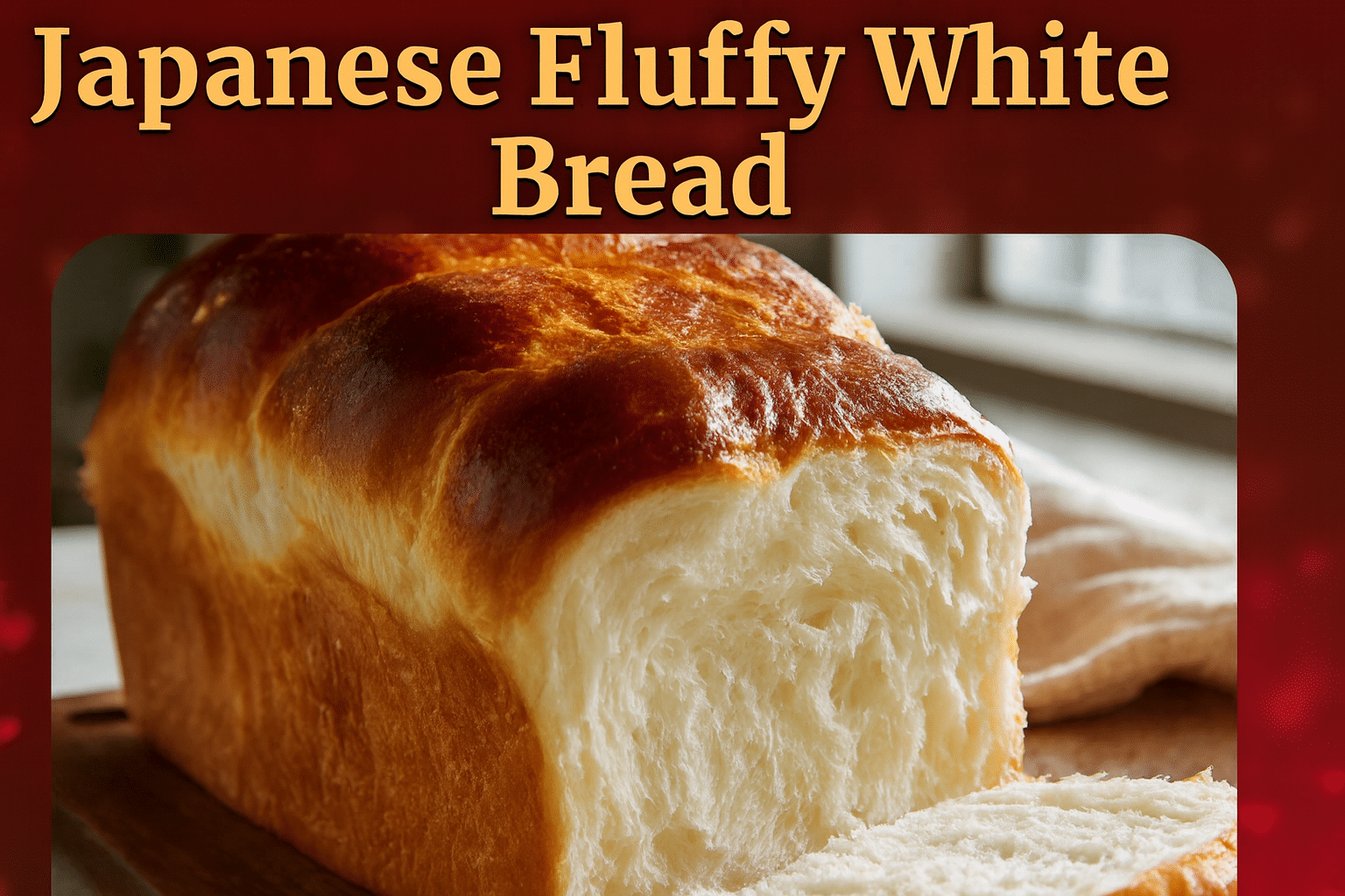 Shokupan – Japanese Fluffy White Bread