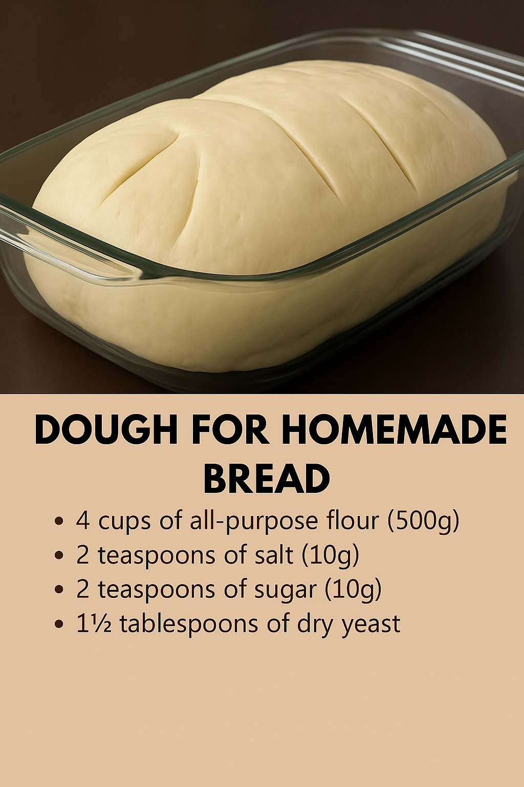 Dough for Homemade Bread – Soft, Simple, and Perfect Every Time