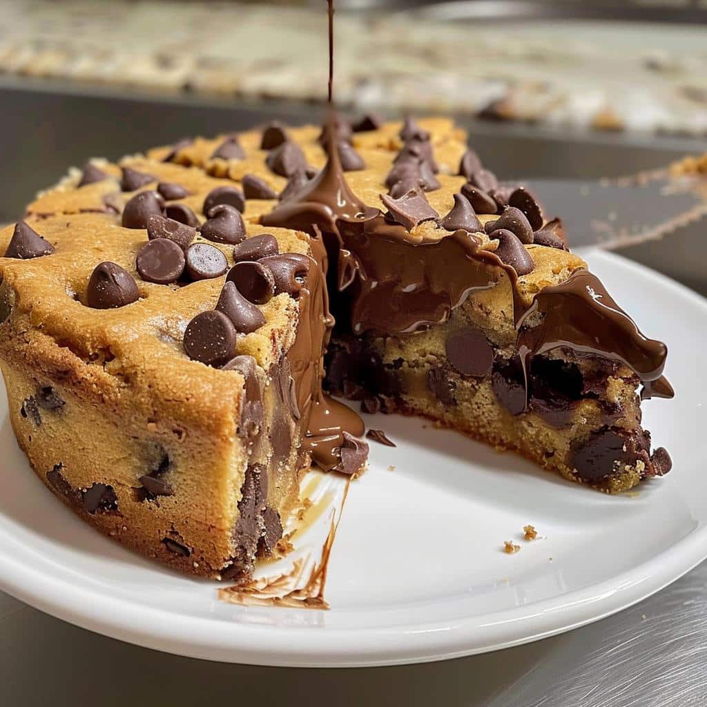 1 Decadent Chocolate Chip Cookie Cake Recipe You Ll Love