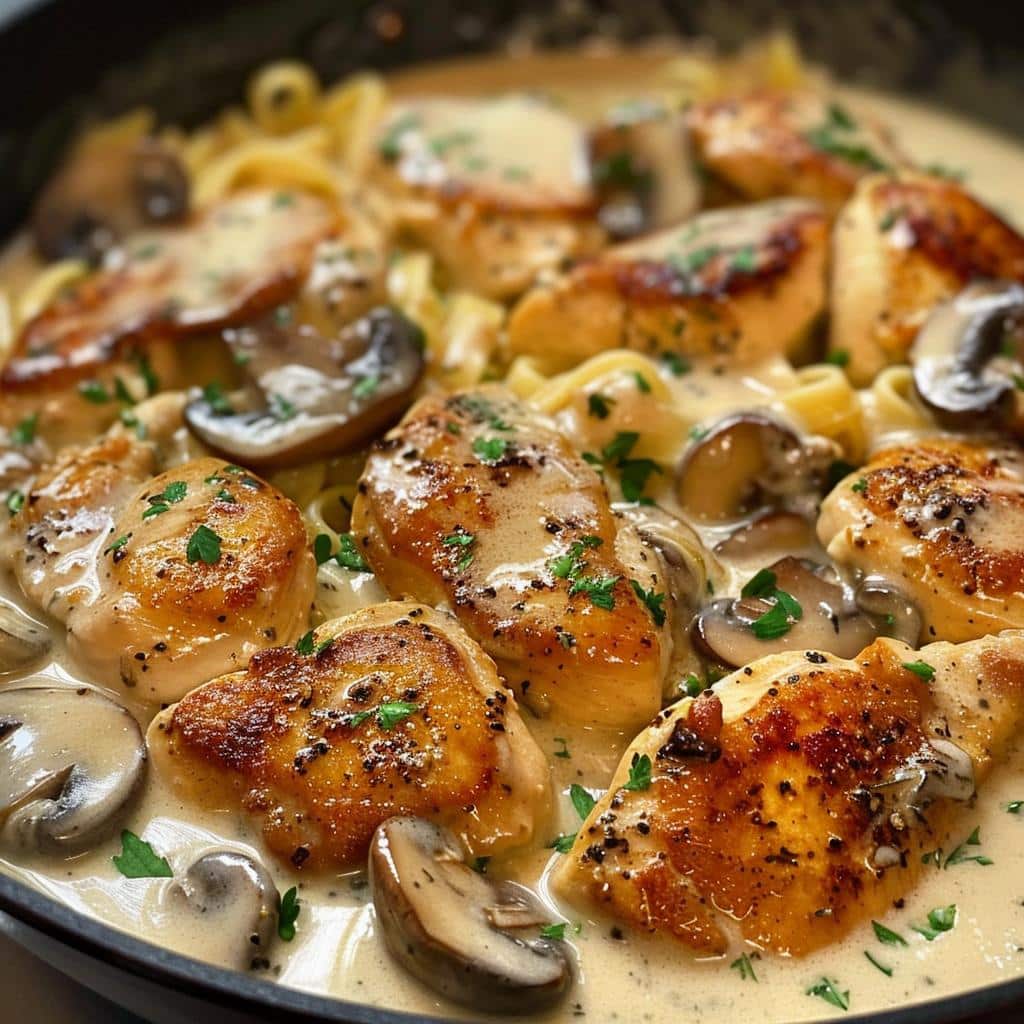 Creamy Chicken and Mushroom Skillet: 30-Minute Magical Dinner Fix