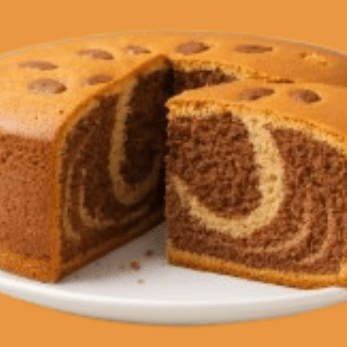 Marble Cake Recipe – Soft, Buttery, and Beautifully Swirled