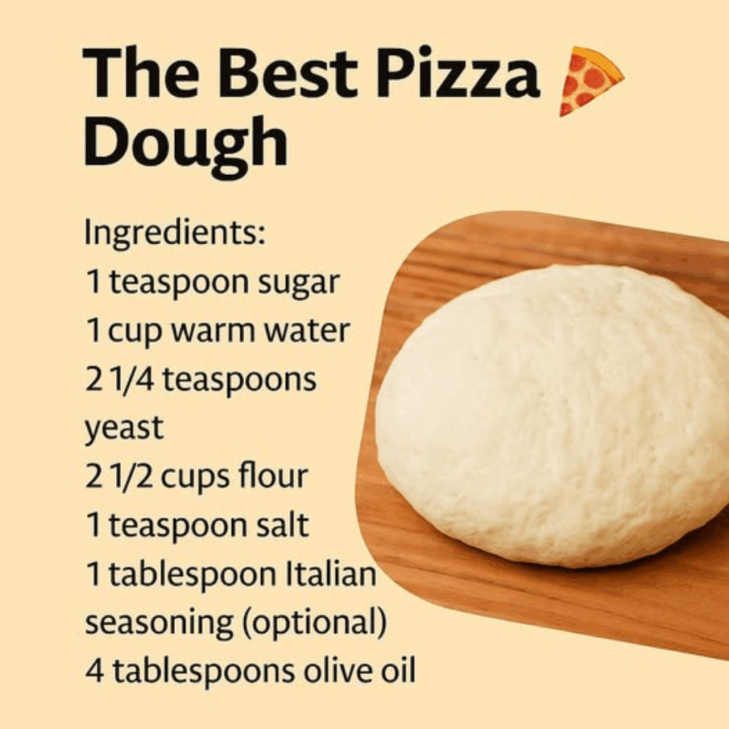 The Best Pizza Dough Recipe – Soft, Stretchy, and Full of Flavor