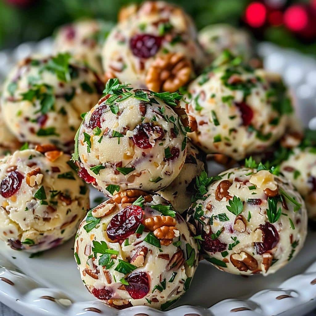 15-Minute Festive Cranberry Walnut Cheese Balls That Steal the Show
