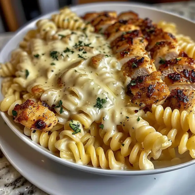 30-Minute Fusilli Pasta with Luscious Garlic Parmesan Chicken