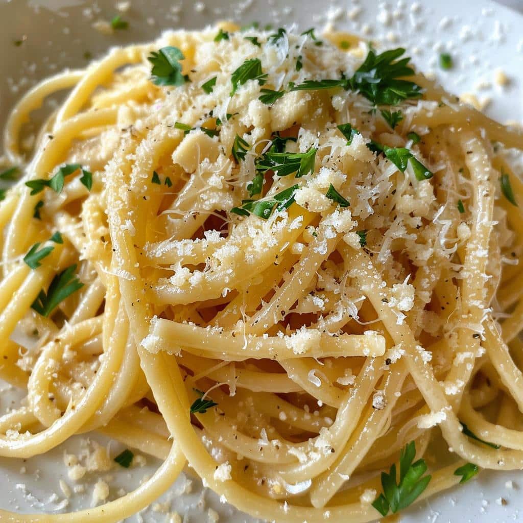 15-Min Garlic Parmesan Pasta: Crazy Creamy & Delicious