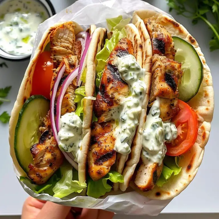 Irresistible Greek Chicken Gyros with Cucumber Tzatziki in 30 Minutes