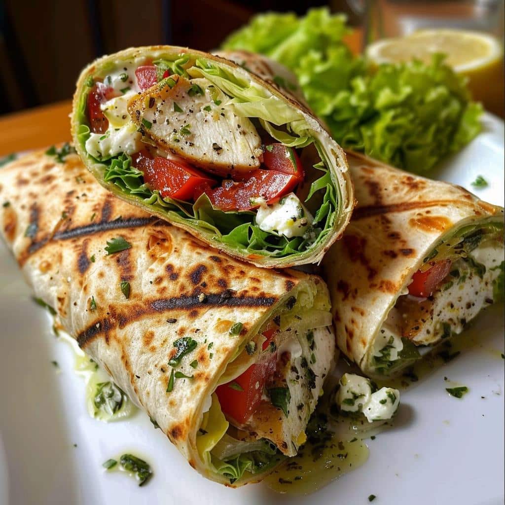 30-Minute Greek Chicken Tortilla with Lemon Herb Sauce Wins Hearts